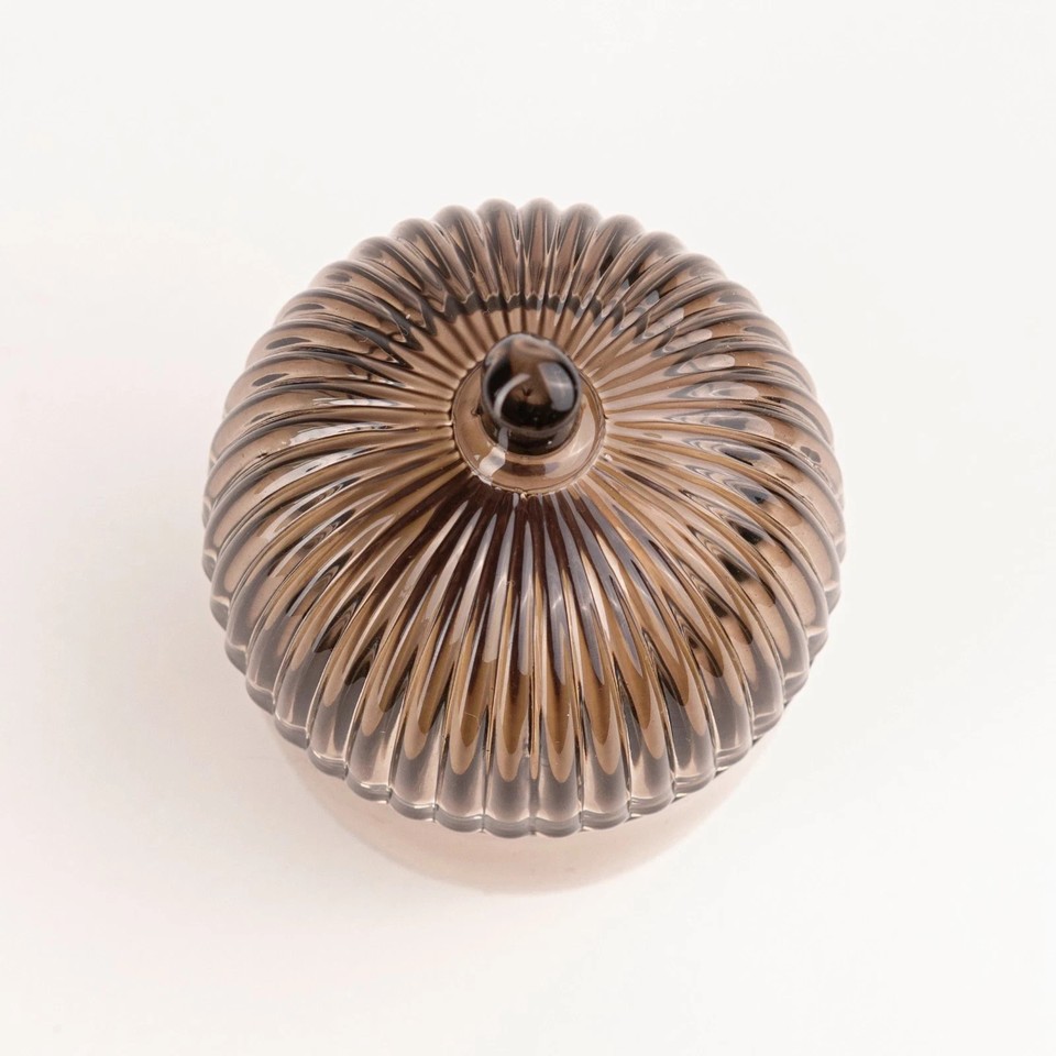 Scented Autumn Acorn Candle Glass Holder Wax Halloween Home Deocr Green ...