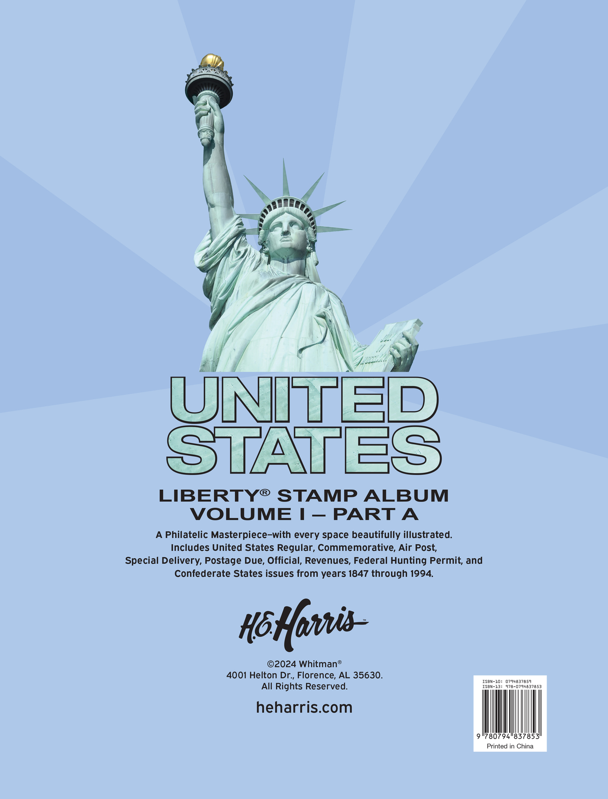 H.E. Harris Liberty Part A Album Pages (1847-1994) | eBay