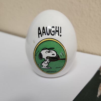 1958 AVIVA SNOOPY "AAUGH" EGG PEANUTS UNITED FEATURE SYNDICATE SCHULTZ ...