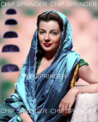 GAIL RUSSELL Calcutta (#14) | 8x10 BEAUTIFUL COLOR PHOTO BY CHIP ...