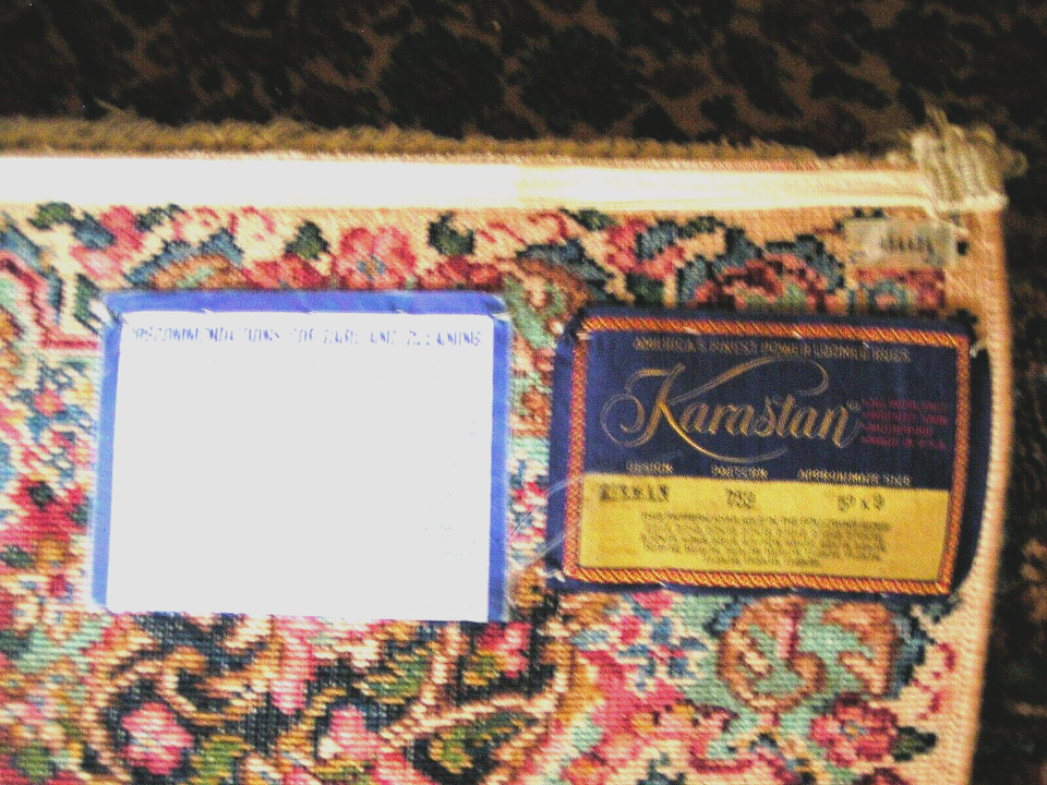 Vintage Karastan Rug Kirman Design 759 Pattern 5'9"x 9' Great Condition ...
