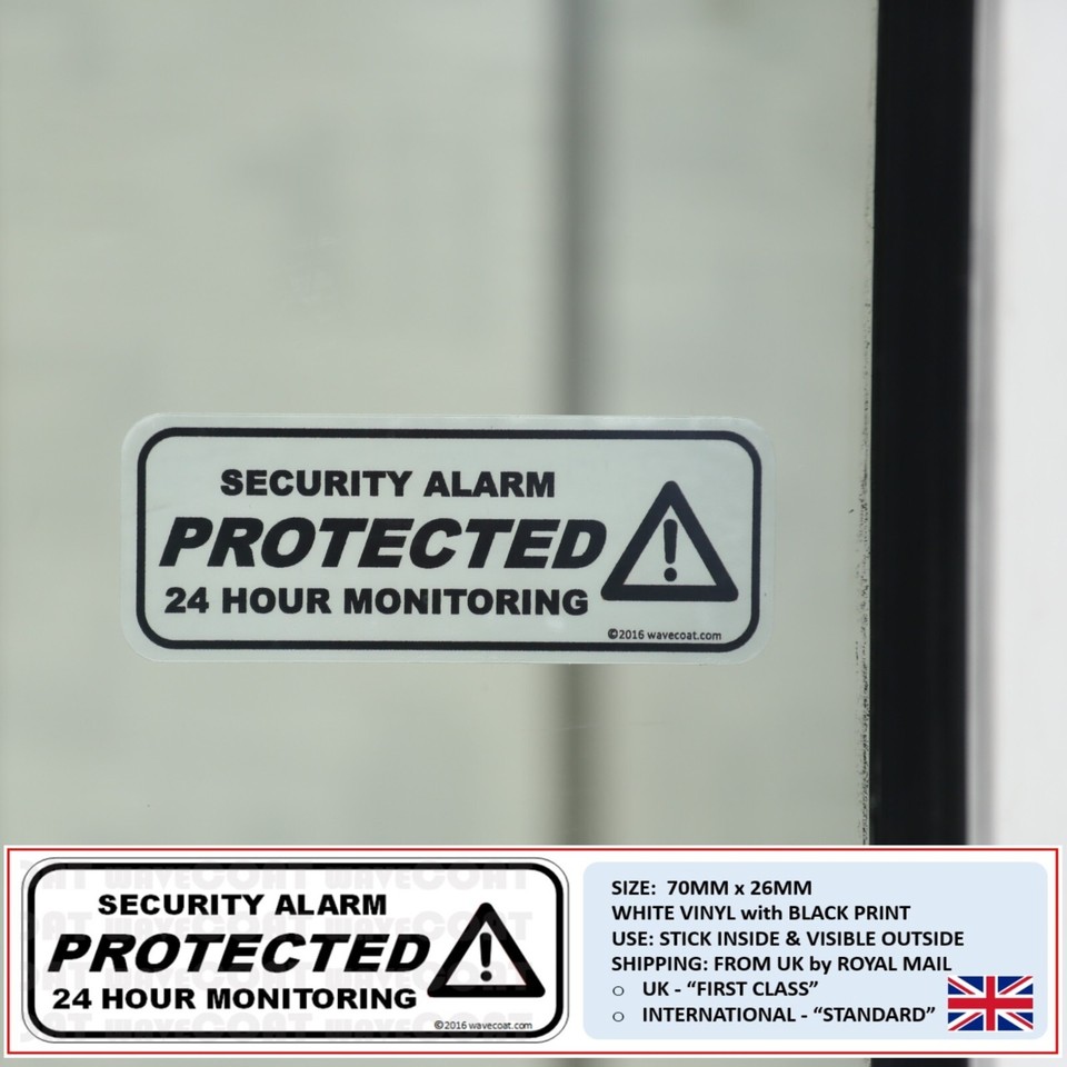 2 x WINDOW WARNING STICKERS INTERNAL GPS TRACKER OBD PORT DISABLED ...