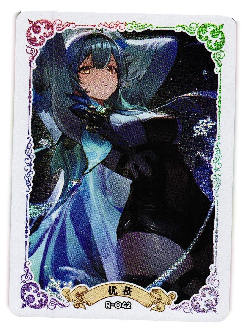 Genshin Impact Eula My Girlfriend File Goddess Story Anime Custom Card ...