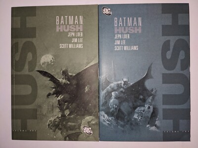 BATMAN HUSH Volume #1 & #2 DC Comics TPB Lot of 2 Jim Lee Jeph Loeb ...