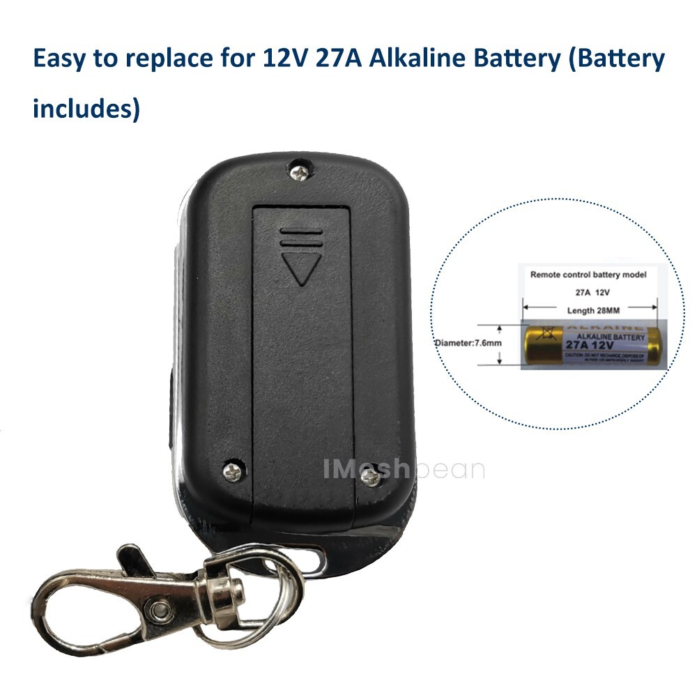 2PCS 433MHz Remote Control Extra Remotes For Imeshbean Sliding Gate ...