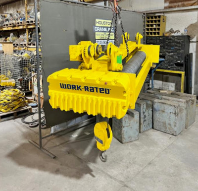 Acco-Wright 2 Ton Electric Wire Rope Hoist w/ Motorized Trolley, 130 ...