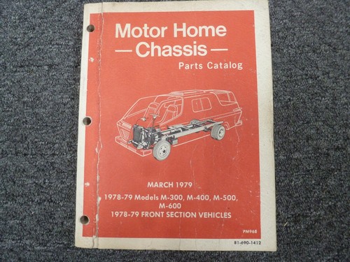 1978-1979 Dodge M500 Motor Home Chassis Parts Catalog Manual | eBay