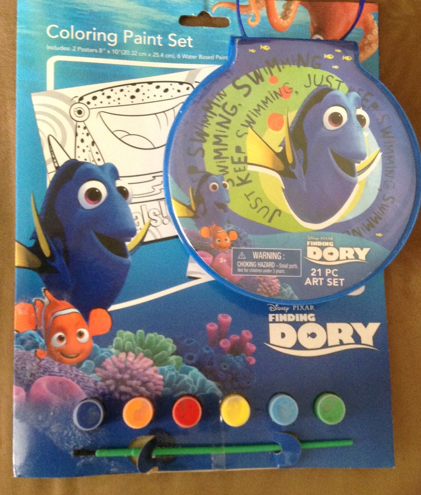 Disney Finding Dory Paint & 21 Piece Art Set Paintbrush & Paints Lot | eBay