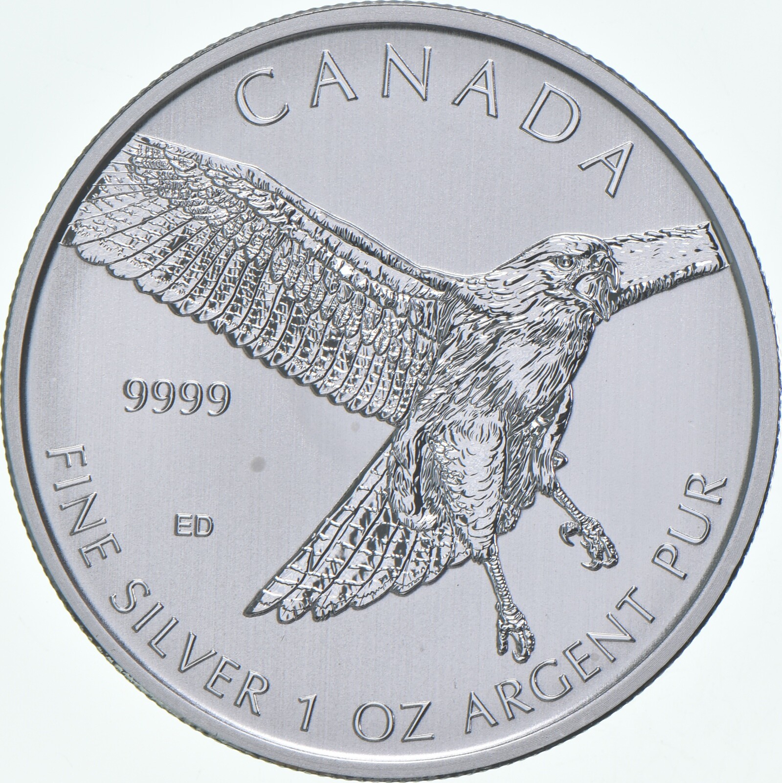 Better Date 2015 Canada 5 Dollars 1 Oz. Red-Tailed Hawk World Coin ...