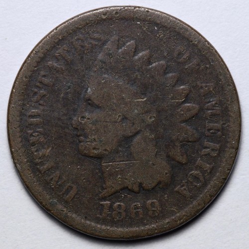 1869/9 Indian Head Cent Penny GOOD+ E113 ASHP | eBay