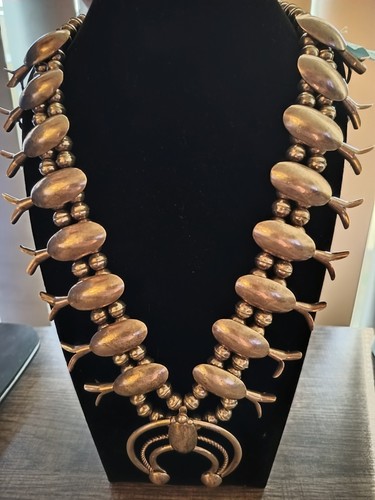 28" All Sterling Silver Tom Sam Navajo Square Blossom Necklace | eBay