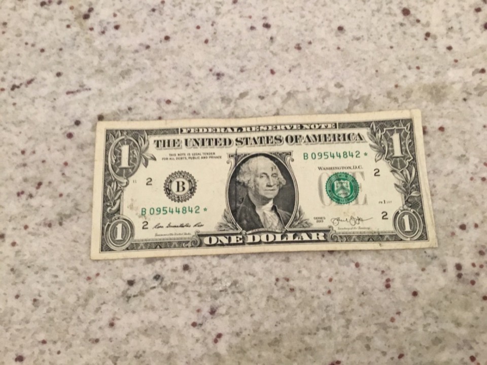 $1 2013 B DUPLICATE STAR NOTE!! Duplicate Star Note B09544842* Series B ...