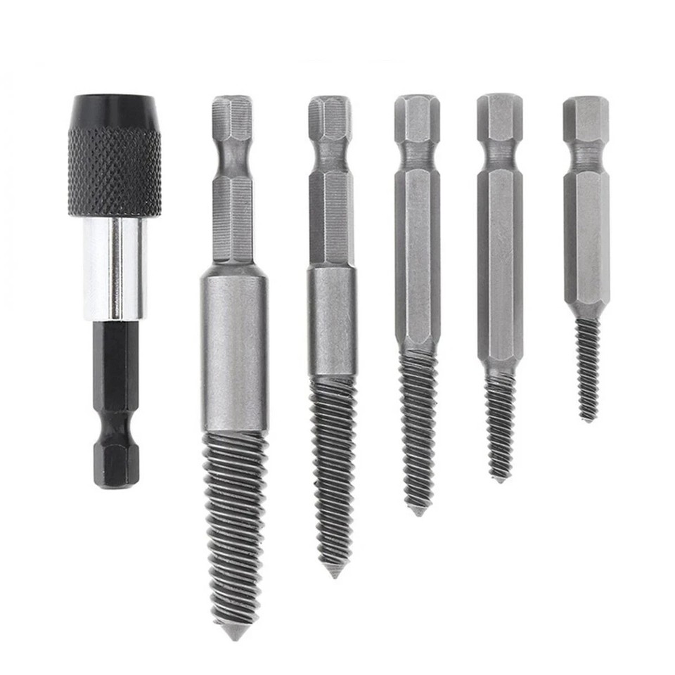 12PC Screw Extractor Easy Out Drill Bits Kit Damaged Screw Bolt Stud ...