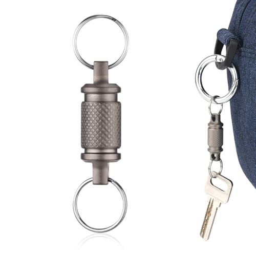 Titanium Keychain Quick Release, Pull Apart Keychain Detachable Key ...
