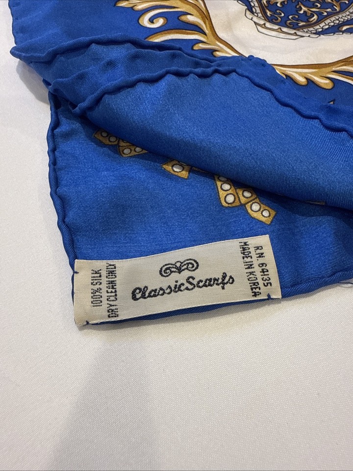 Classic Scarves Vintage The Hillwood Museum Margot Klass. RARE. 100% ...
