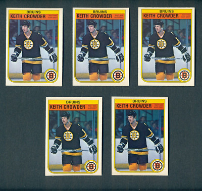 1982-83 O-Pee-Chee #10 Keith Crowder RC Rookie 5 Card Lot NM-Mint ...