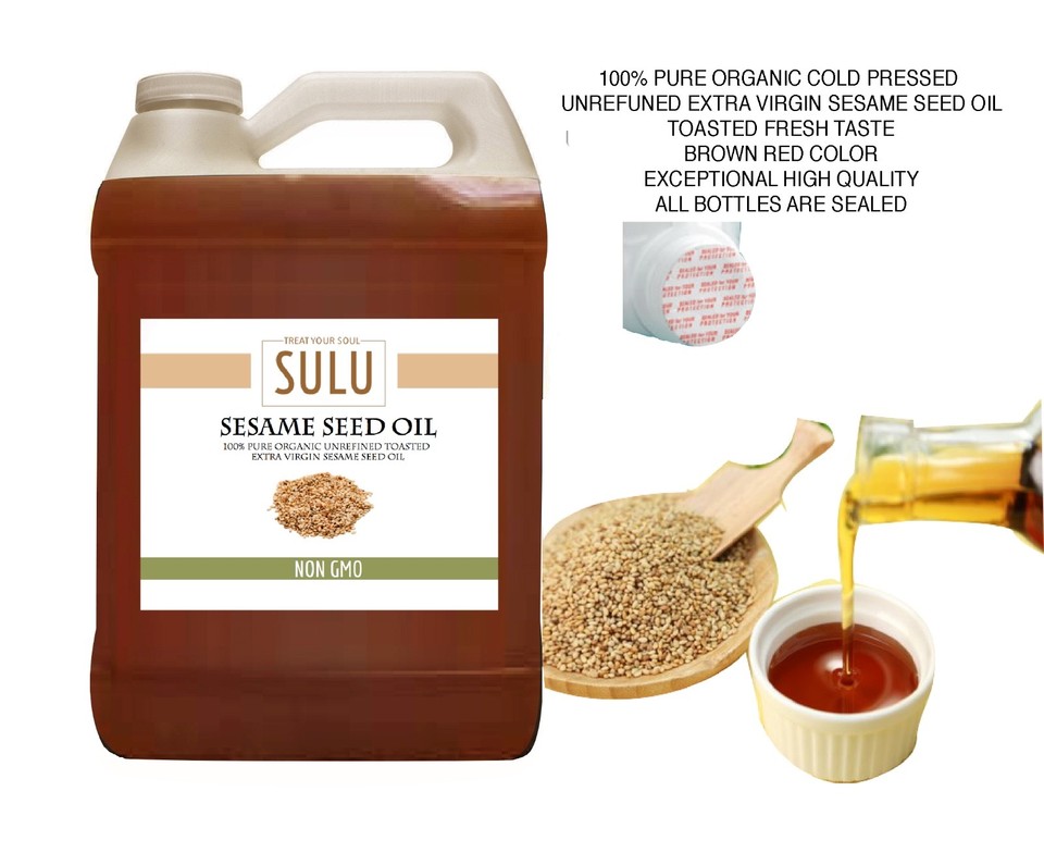 4 LBS PURE SESAME SEED OIL TOASTED ALL NATURAL COLD PRESSED OIL | eBay