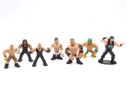 LOT of 7 Mattel 2010-2015 WWE Mini 2" Pro Wrestler Action Figures | eBay