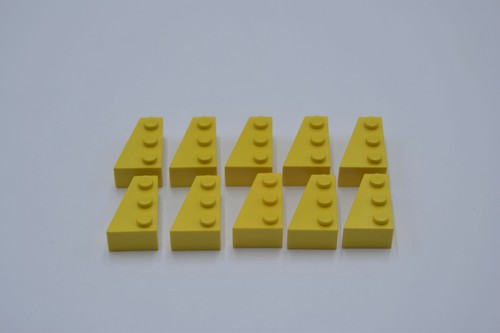 Lego 10 X Keilstein Semelle Compensée à Gauche Jaune Wedge 3x2 Gauche ...