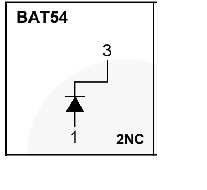 4 pcs BAT54-7 SINGLE SCHOTTKY DIODE, SOT23 | eBay