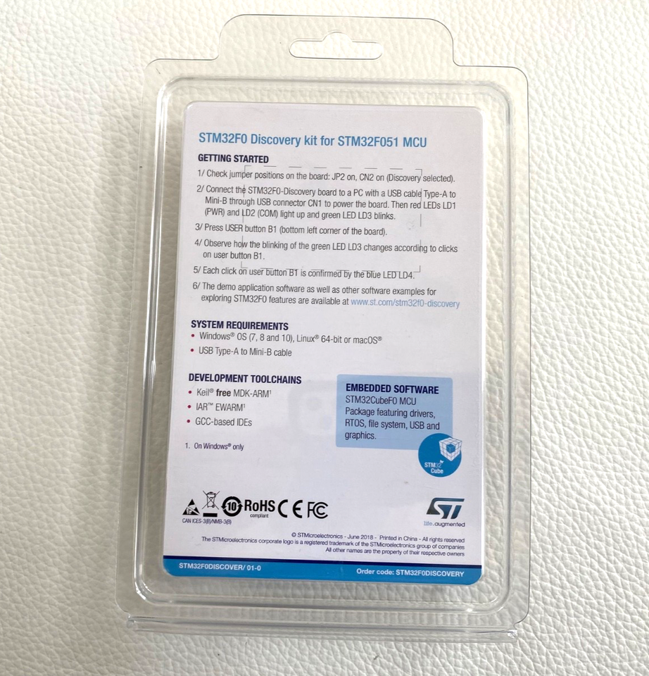 STMicroelectronics STM32F051 Discovery Board Kit | eBay