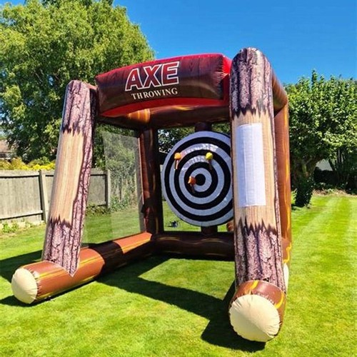 Carnival Sport Games Outdoor Inflatable AXE Throw Game W/ 10 Axes For Adult Kids | eBay