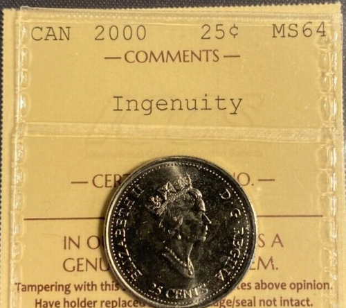 Canada - 25 Cents - 2000 - Ingenuity - ICCS Certified - MS-64 | eBay