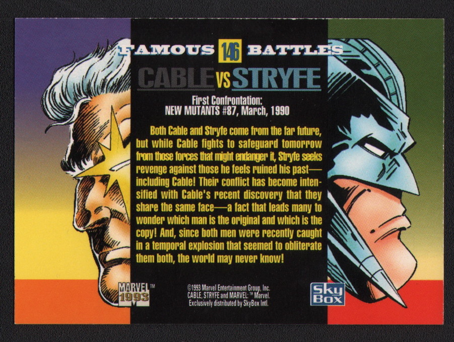 Pat Broderick SIGNED 1994 Marvel Universe X-Men Art Card ~ Cable Vs ...