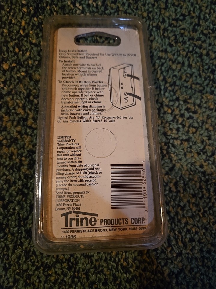 Trine Push Button VJRS Wired 1986 | eBay