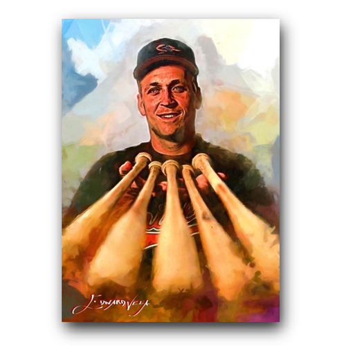 Cal Ripken Jr #110 Art Card Limited 39/50 Edward Vela Signed (Baltimore ...