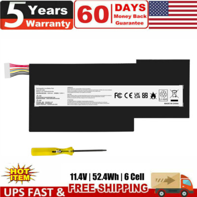 52.4Wh Battery for MSI GF63 GF65 GF75 GS63VR GS73VR MS-16R1 MS-16R2 BTY ...