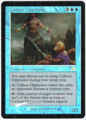Callous Oppressor 2002 Onslaught FOIL Blue Rare Creature MTG NM AZ1 | eBay