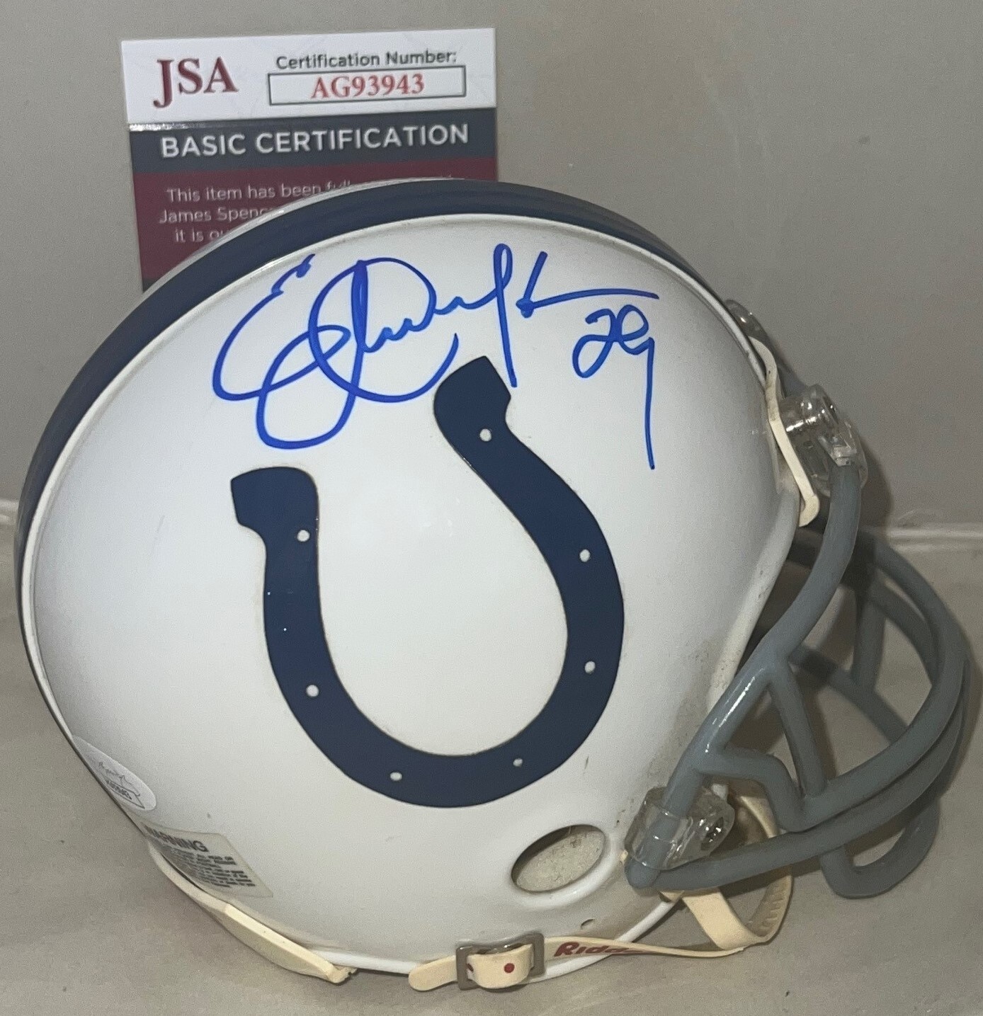 Eric Dickerson signed Indianapolis Colts mini helmet autographed JSA | eBay