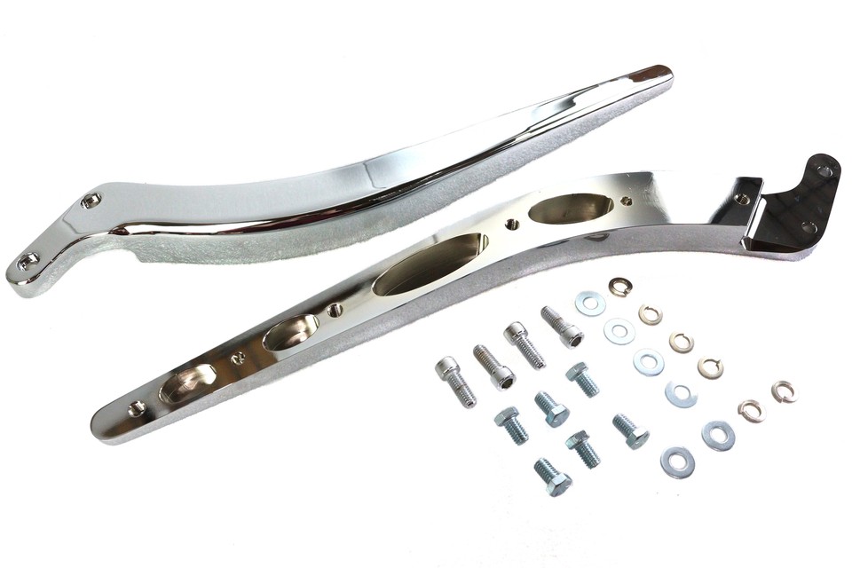 Curved Fender Strut Set Chrome fits Harley Davidson | eBay