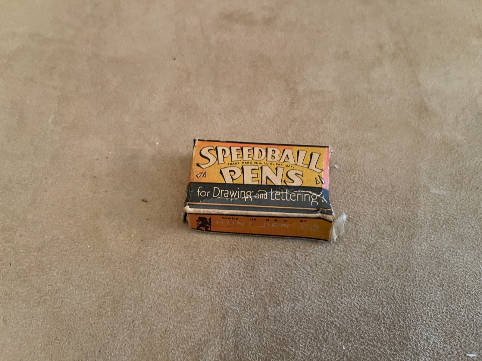 12 Speedball Pen Ink Nibs Box Made USA various size drawing lettering ...