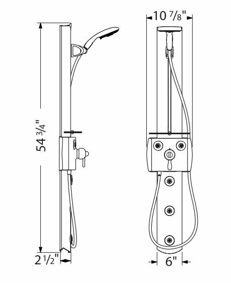 Hansgrohe Interaktiv Shower Panel I 06549000 Chrome for sale online | eBay
