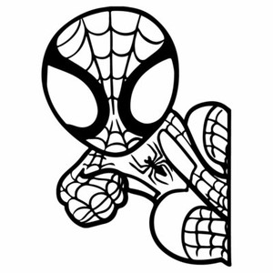5.5" SPIDERMAN Vinyl Decal Sticker Car Window Laptop Marvel Comics ...