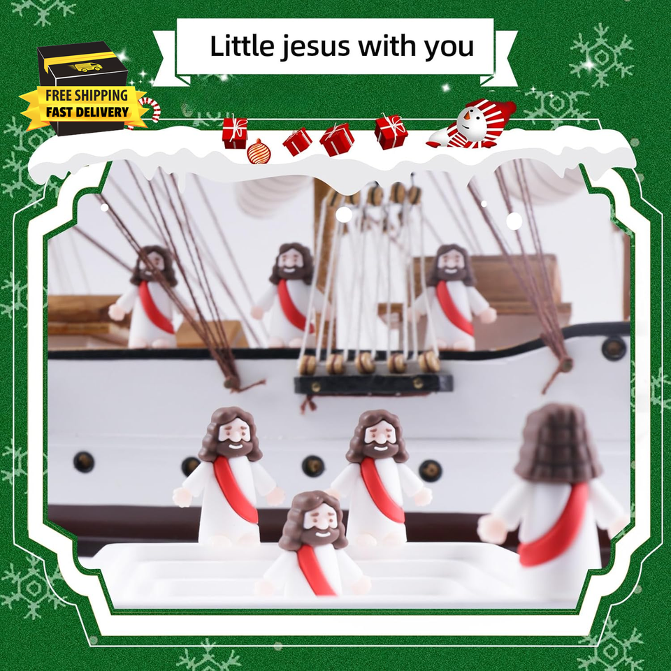 50/24 Packs Little Jesus Figures Mini Jesus Figurines in Bulk Tiny ...