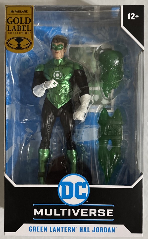 DC McFarlane Multiverse Green Lantern Hal Jordan Gold Label 7" Action ...