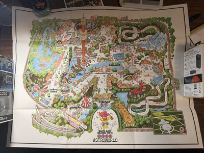 Vintage Astroworld map | eBay