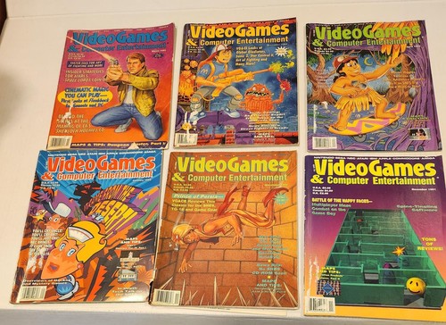LOT A: six issues of Video Games & Computer Entertainment Magazine 1980 ...