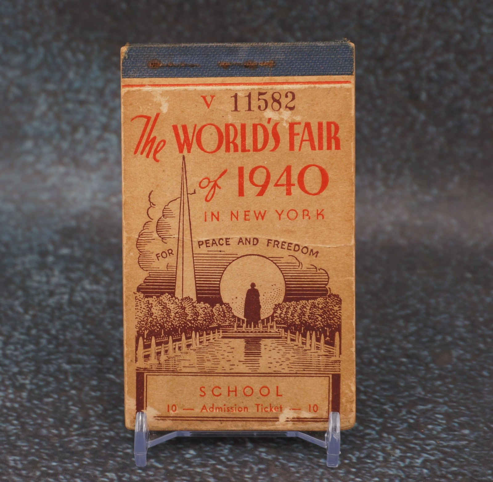1940 New York World's Fair "For Peace & Freedom" School Ticket Book - 1 ...