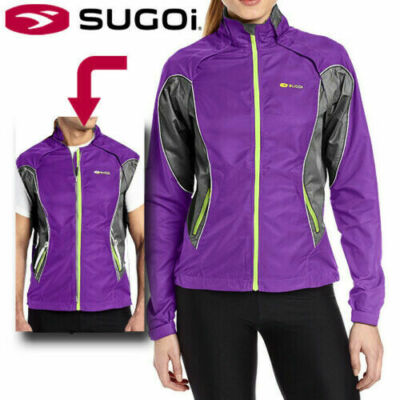 Sugoi Versa 2 In 1 Women's Reflective Running Cycling Jacket / Vest ...