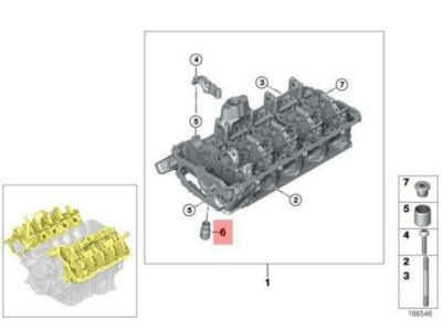 BMW E70 E70N E71 ENGINE CYLINDER HEAD OIL CHECK VALVE 11127568840 | eBay