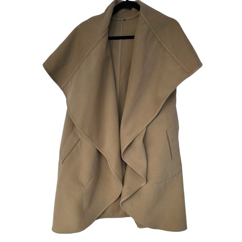 Montanaco Western Sleeveless Cardigan Duster XL Camel Brown Cowgirl ...