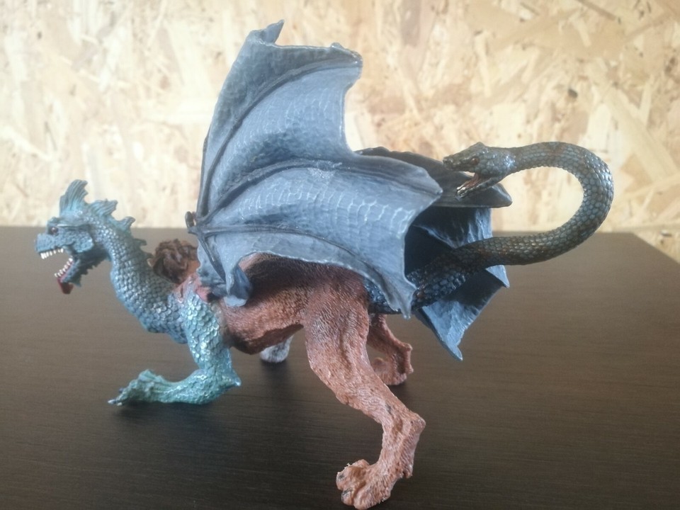 Safari LTD. 2008 Chimera (Lion, Goat, Dragon heads) Plastic Toy Animal ...