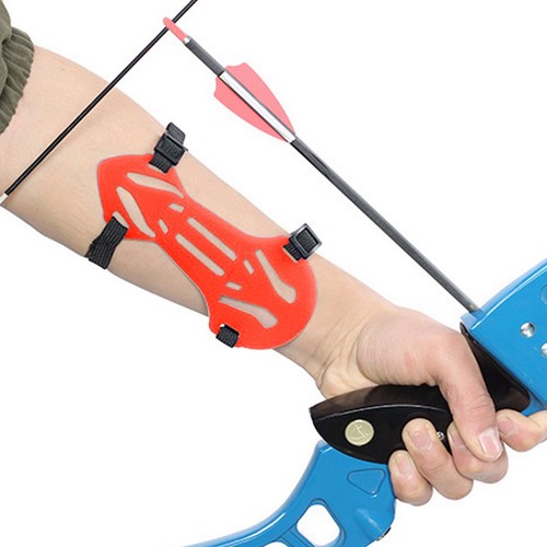 Rubber Archery Arm Guards Adjustable Safe Breathable Elastic Recurve ...