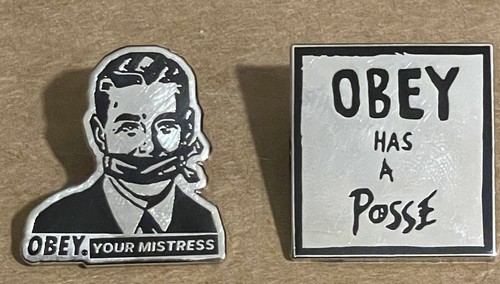 Shepard Fairey Obey Has A Posse & Obey Mistress Enamel Pin Set Sold Out ...
