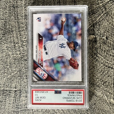 2016 TOPPS Baseball Luis Severino ROOKIE PSA 10 Gem Mint #265 Yankees ...