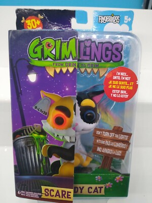 WowWee Fingerlings Grimlings Scaredy Cat Interactive Toy Animal Pet ...